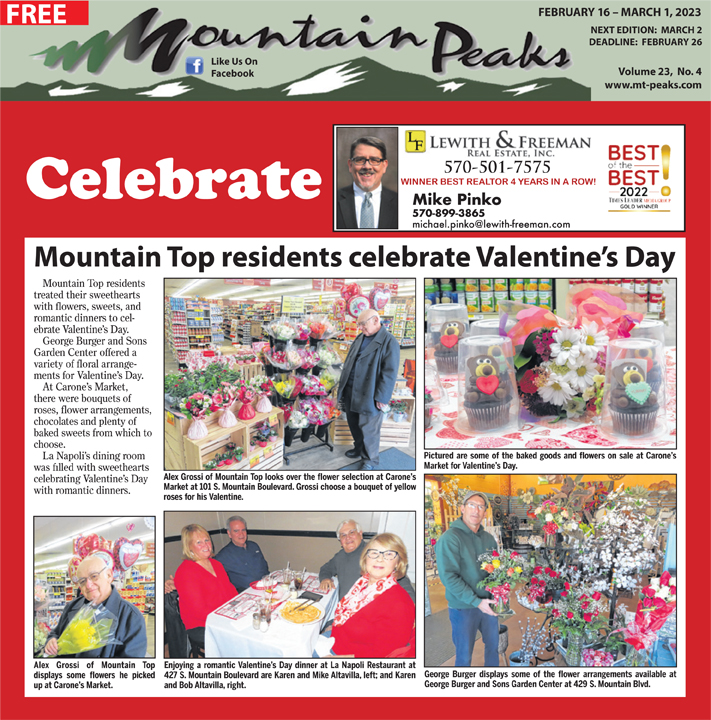FEB. 16 - March 1 - Mountain Peaks